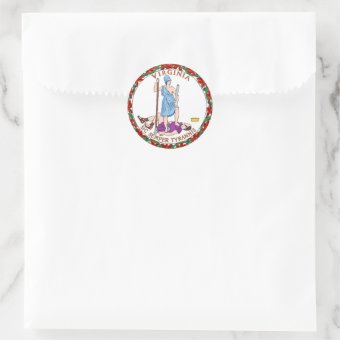 Virginia state flag seal united america country re | Zazzle