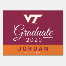 Virginia Tech 2020 Graduate Sign | Zazzle