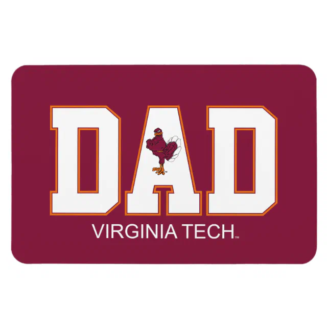Virginia Tech Dad Magnet | Zazzle