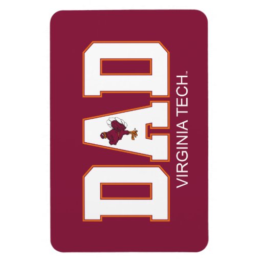 Virginia Tech Dad Magnet | Zazzle