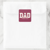 Virginia Tech Dad Square Sticker | Zazzle