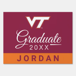 Virginia Tech Graduate Sign | Zazzle