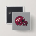 Virginia Tech Helmet Pinback Button | Zazzle