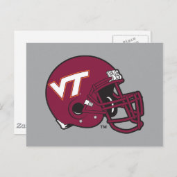 Virginia Tech Helmet Postcard | Zazzle