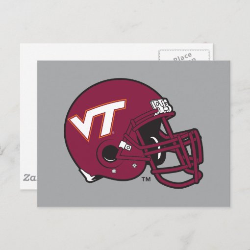 Virginia Tech Helmet Postcard | Zazzle