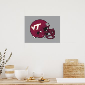 Virginia Tech Helmet Poster | Zazzle
