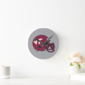 Virginia Tech Helmet Round Clock | Zazzle