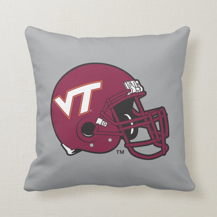 Virginia Tech Helmet Throw Pillow | Zazzle.com