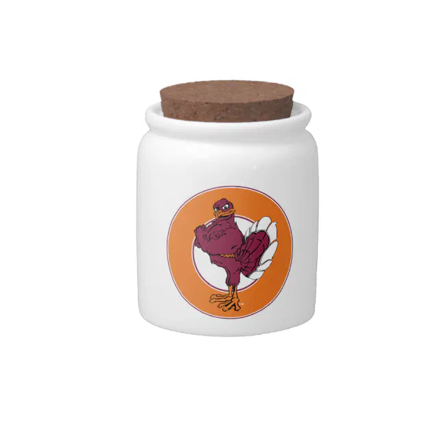 Virginia Tech Hokie Bird Candy Jar | Zazzle