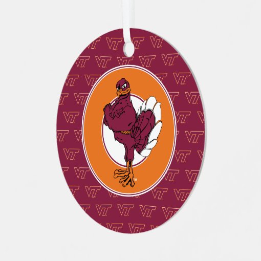 Virginia Tech Hokie Bird Metal Ornament | Zazzle