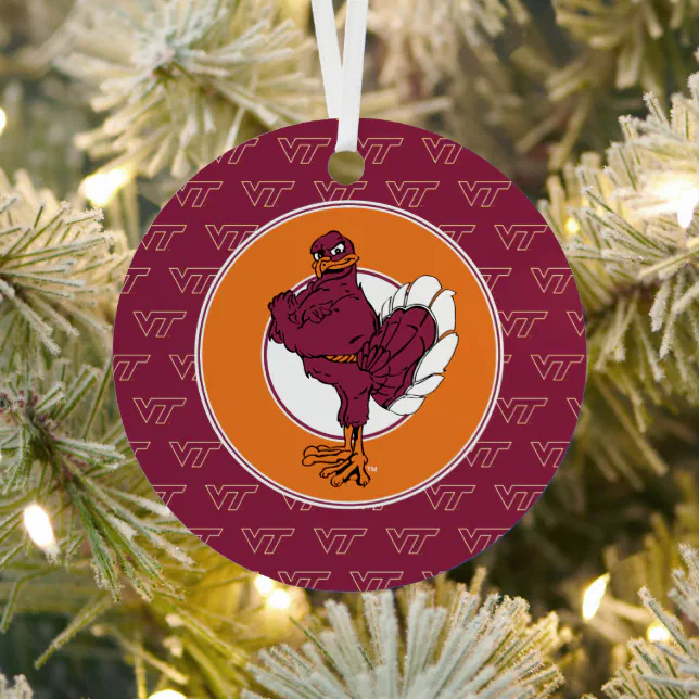 Virginia Tech Hokie Bird Metal Ornament | Zazzle