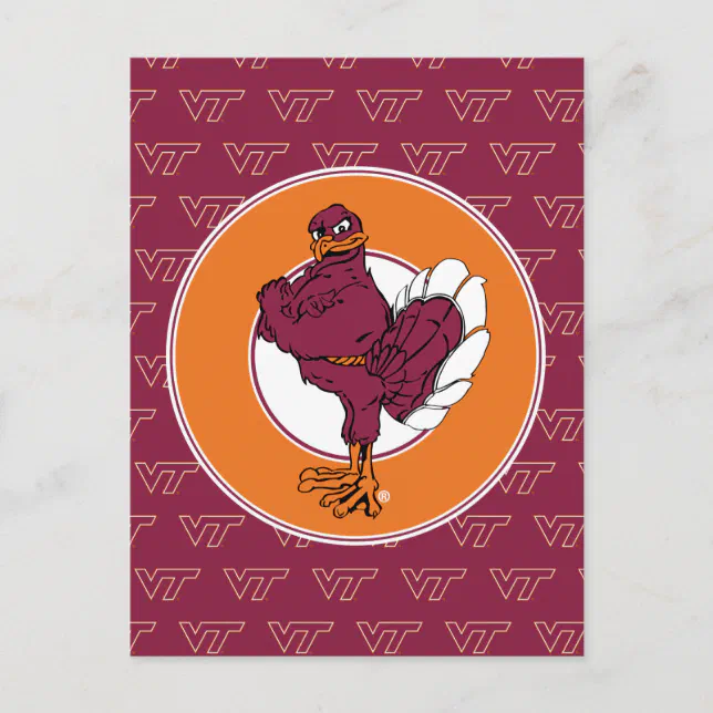 Virginia Tech Hokie Bird Postcard | Zazzle