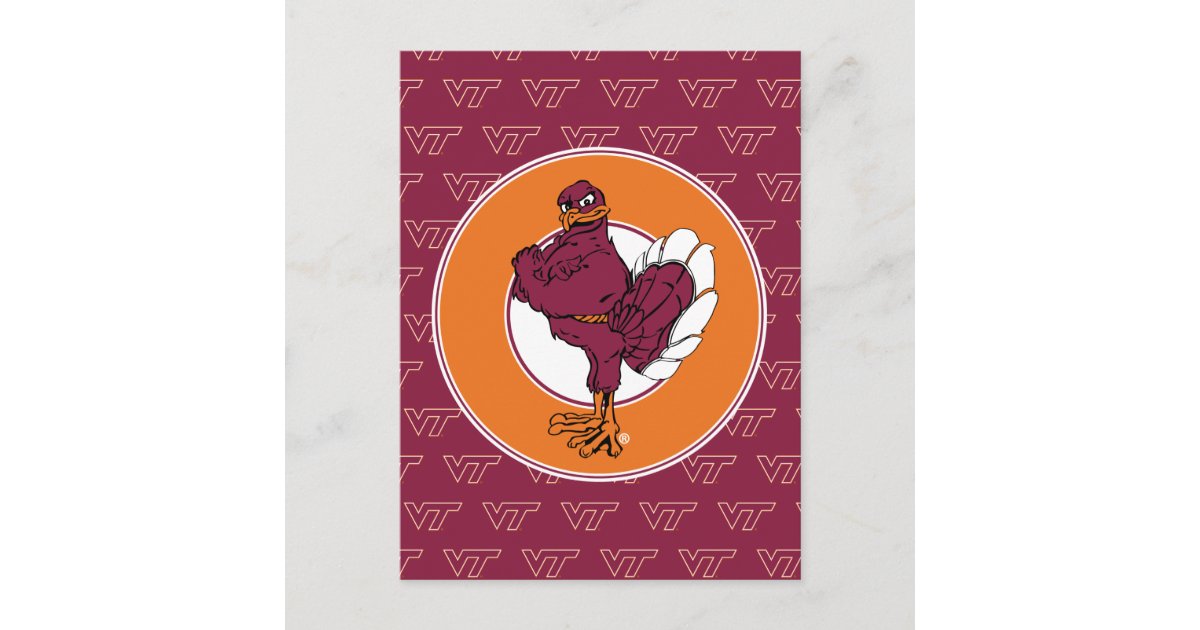 Virginia Tech Hokie Bird Postcard | Zazzle