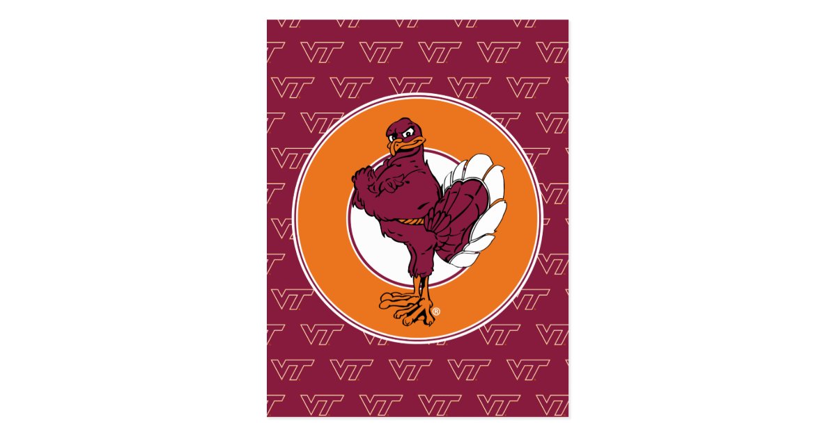 Virginia Tech Hokie Bird Postcard | Zazzle.com