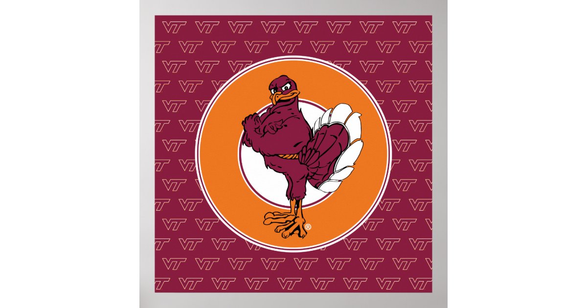 Virginia Tech Hokie Bird Poster | Zazzle