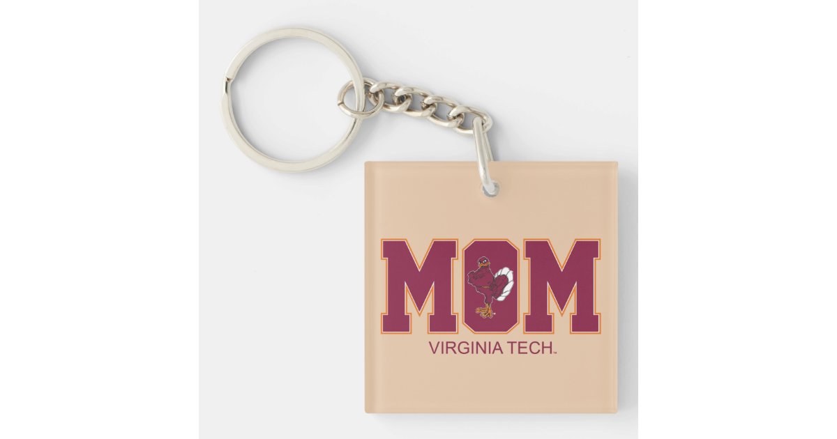 Virginia Tech Mom Keychain | Zazzle