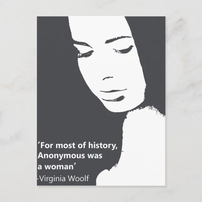 Virginia Woolf quote Postcard | Zazzle