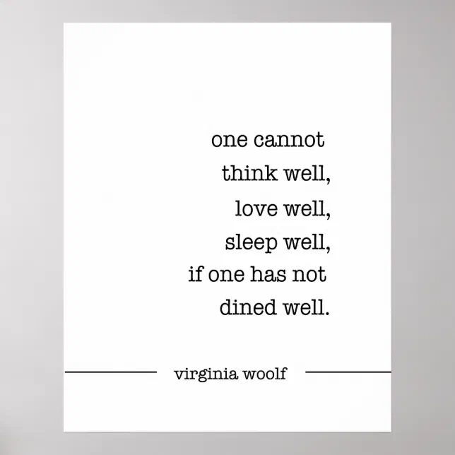 Virginia Woolf Quote Poster | Zazzle