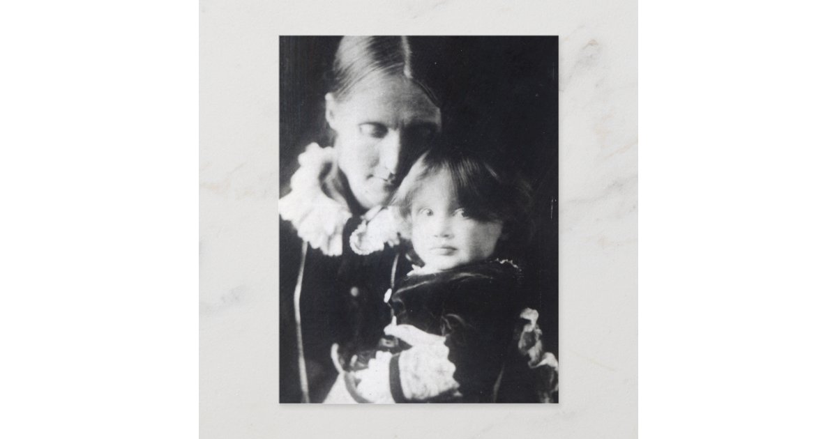 Virginia Woolf, with her mother Julia, 1884 Postcard | Zazzle