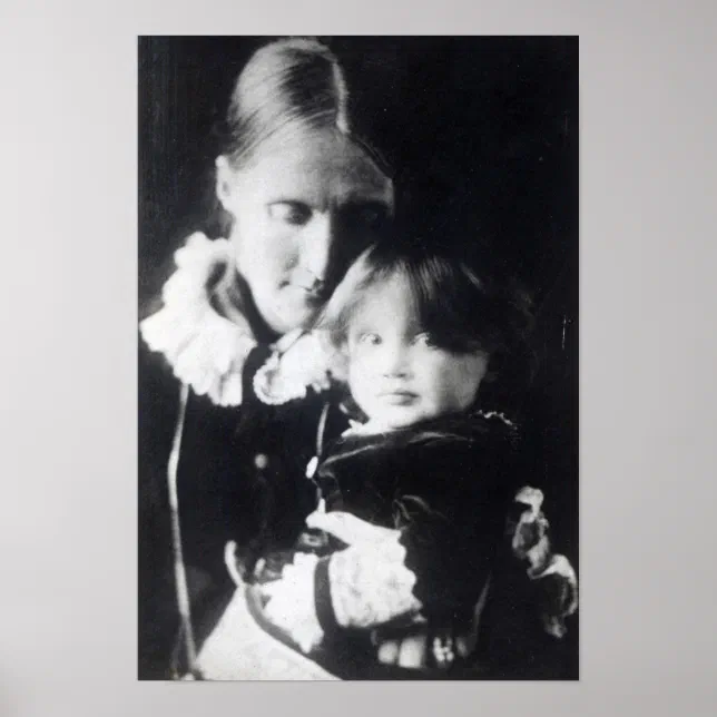 Virginia Woolf, with her mother Julia, 1884 Poster | Zazzle
