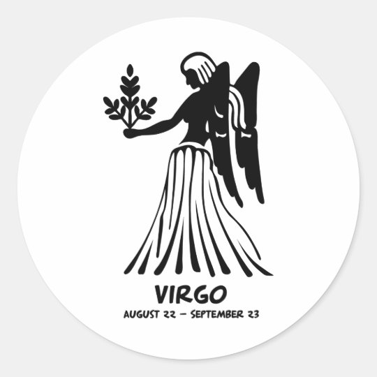 Virgo Classic Round Sticker | Zazzle.com