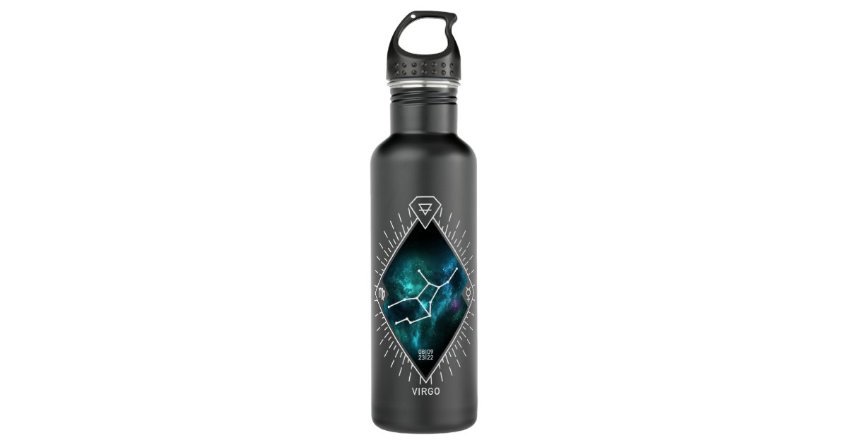 Virgo Constellation & Zodiac Symbol Stainless Steel Water Bottle | Zazzle