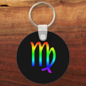 Virgo Rainbow Keychain | Zazzle