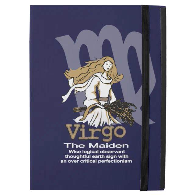 Virgo The Maiden art and description iPad Pro 12.9" Case | Zazzle
