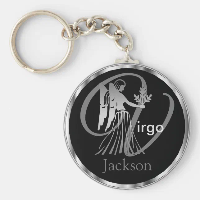 Virgo ♍ the Virgin - Zodiac Sign Keychain | Zazzle