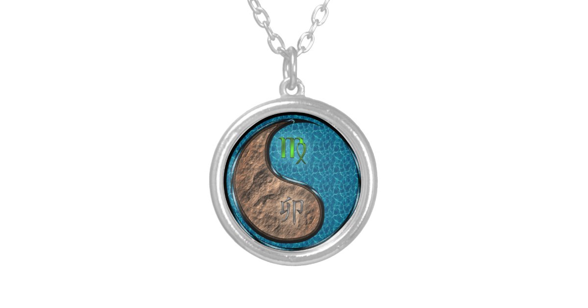 Virgo & Water Rabbit Silver Plated Necklace | Zazzle