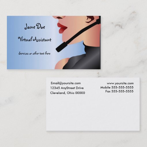 Virtual Assistance Business Card | Zazzle