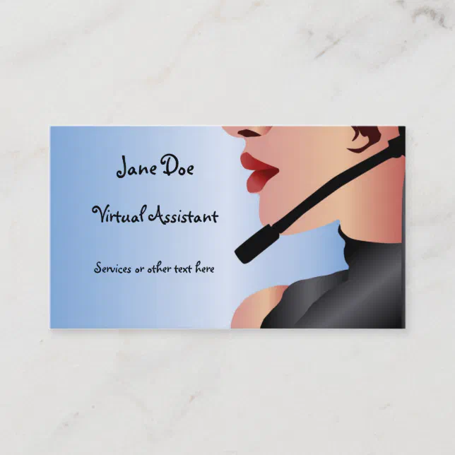 Virtual Assistance Business Card | Zazzle