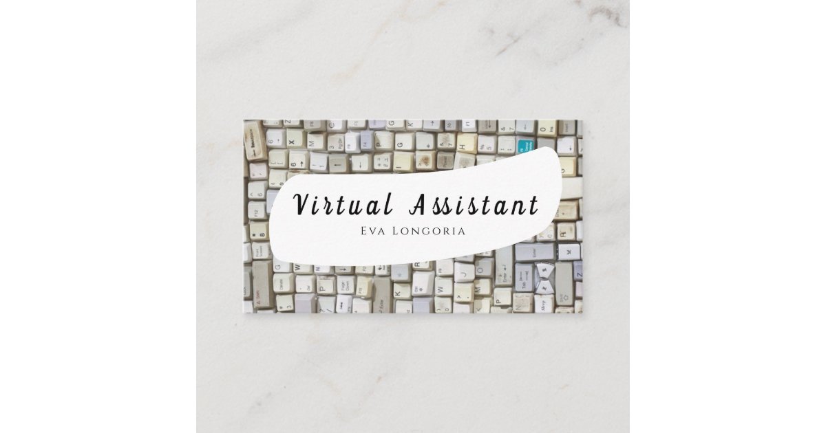 Virtual Assistant Business Card | Zazzle