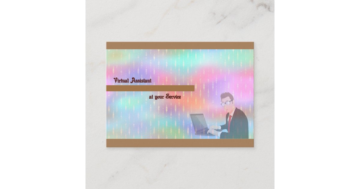 Virtual Assistant Business Card Design | Zazzle