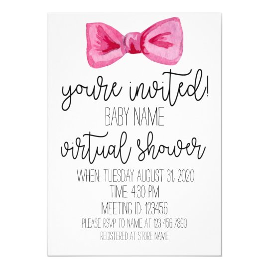 Virtual Baby Shower Invitation | Zazzle.com