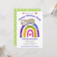 Virtual Birthday Cute Sloth Boho Rainbow Modern Invitation | Zazzle