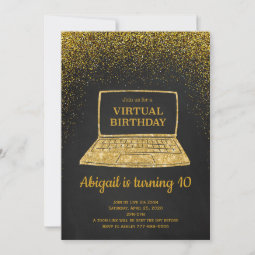 Virtual Birthday Invitation, social Distance Invitation | Zazzle