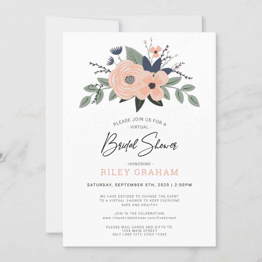 Virtual Bridal Shower Invitation | Zazzle