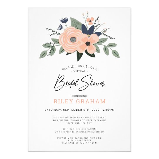 Virtual Bridal Shower Invitation | Zazzle.com