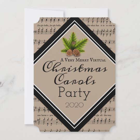 Virtual Christmas Caroling Invitation | Zazzle.com