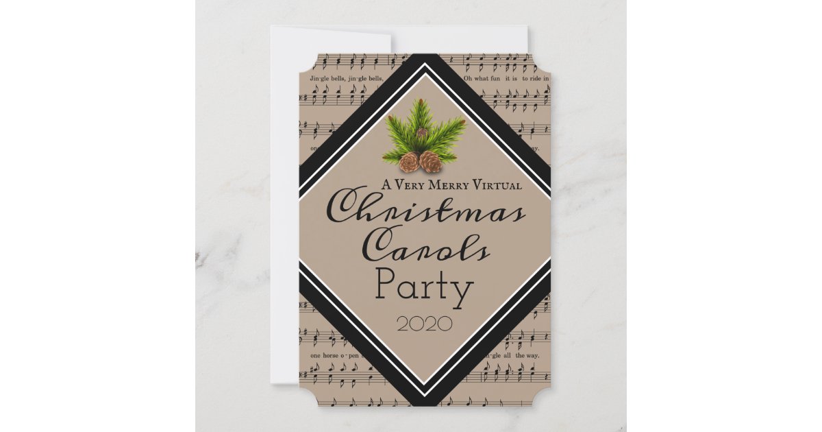 Virtual Christmas Caroling Invitation | Zazzle