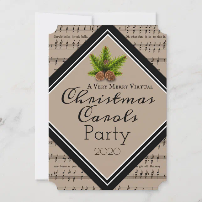 Virtual Christmas Caroling Invitation | Zazzle