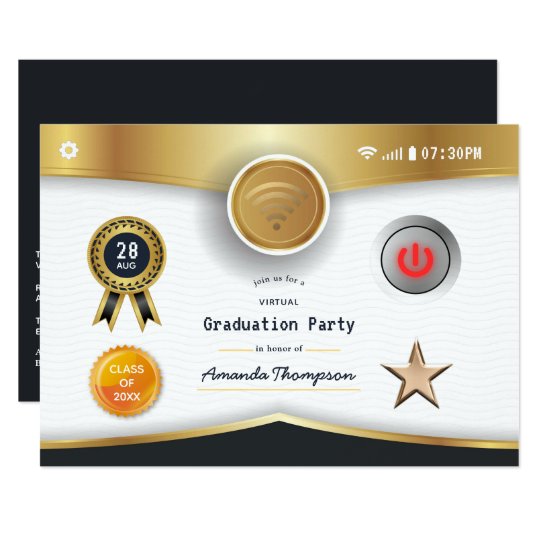Virtual Graduation Party Invitation | Zazzle.com
