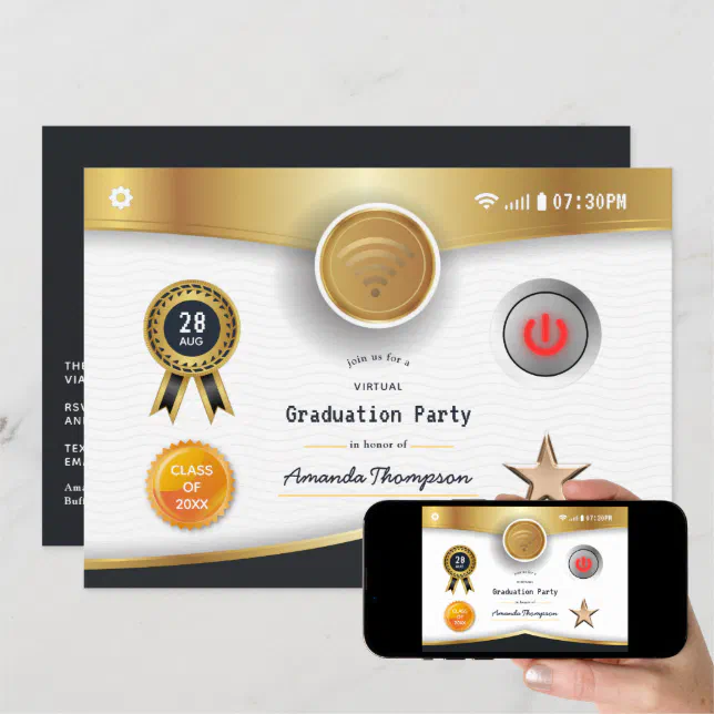 Virtual Graduation Party Invitation | Zazzle