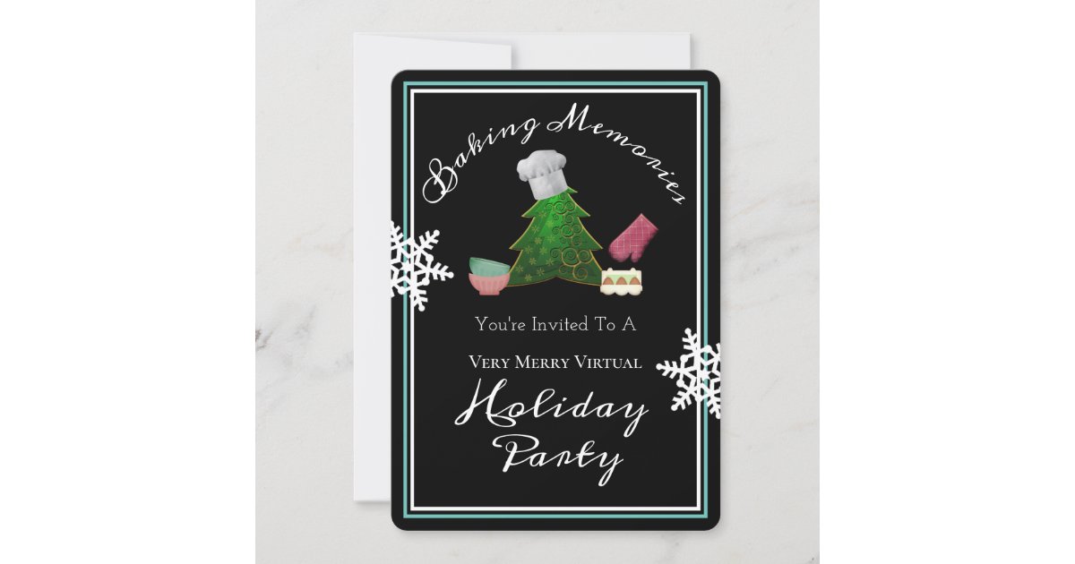 Virtual Holiday Baking Party Invitation | Zazzle