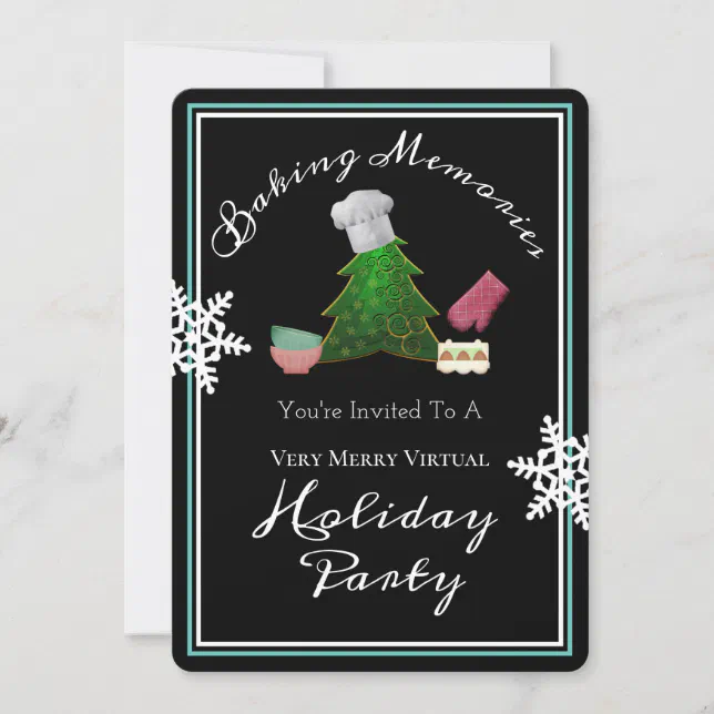 Virtual Holiday Baking Party Invitation | Zazzle