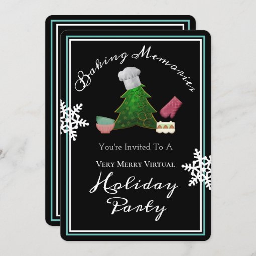 Virtual Holiday Baking Party Invitation | Zazzle