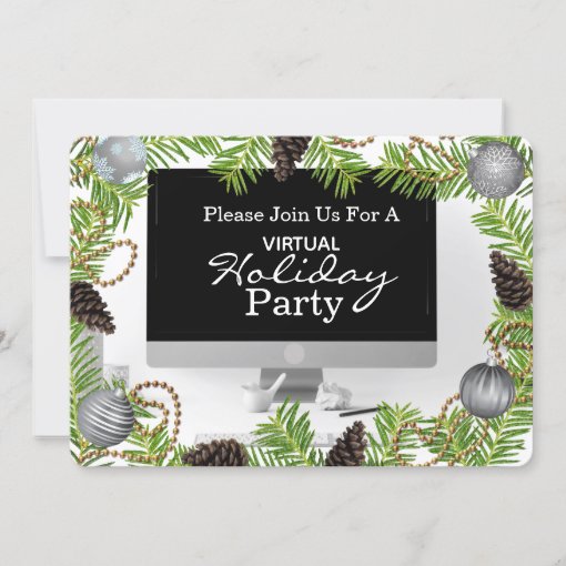 Virtual Holiday Party Invitation | Zazzle
