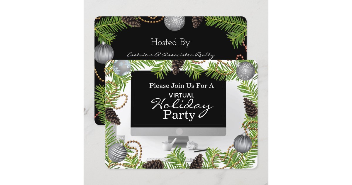 Virtual Holiday Party Invitation | Zazzle