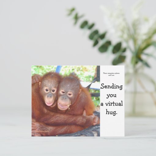 Virtual Hug Postcard | Zazzle